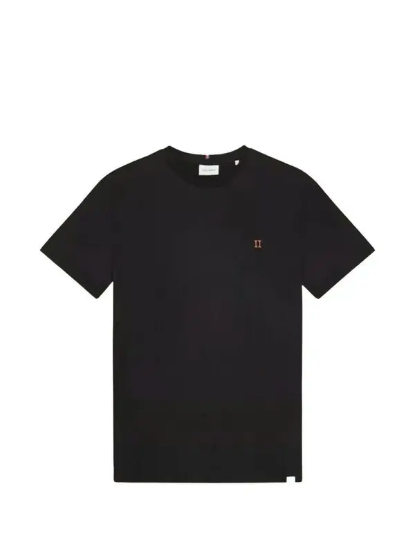 LES DEUX Norregaard Logo-embroidered Cotton T-shirt - Black