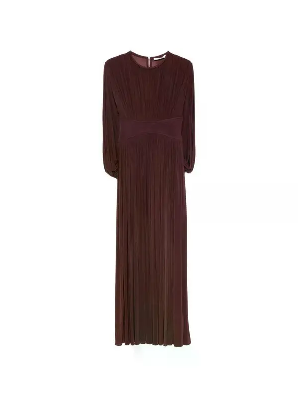 Zimmermann Luna Pleated Long-sleeve Dress - Red