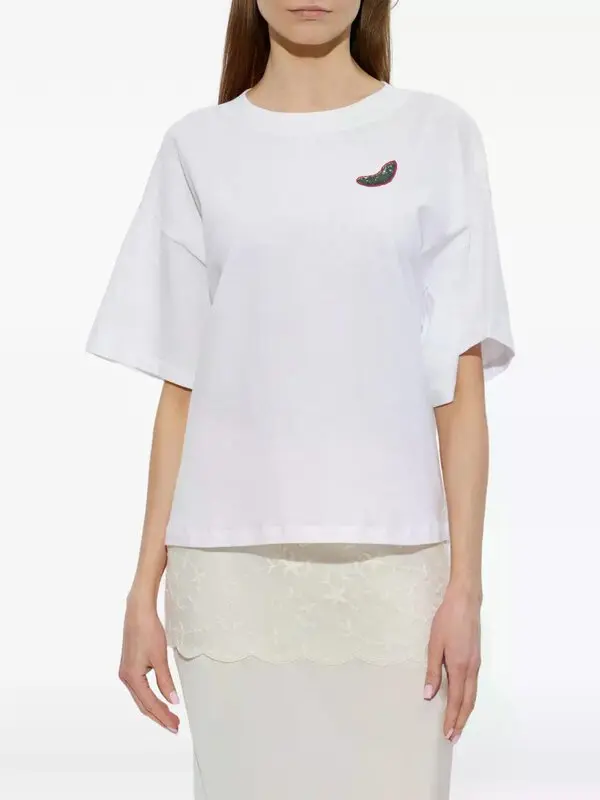 Hanro Patch-detail T-shirt