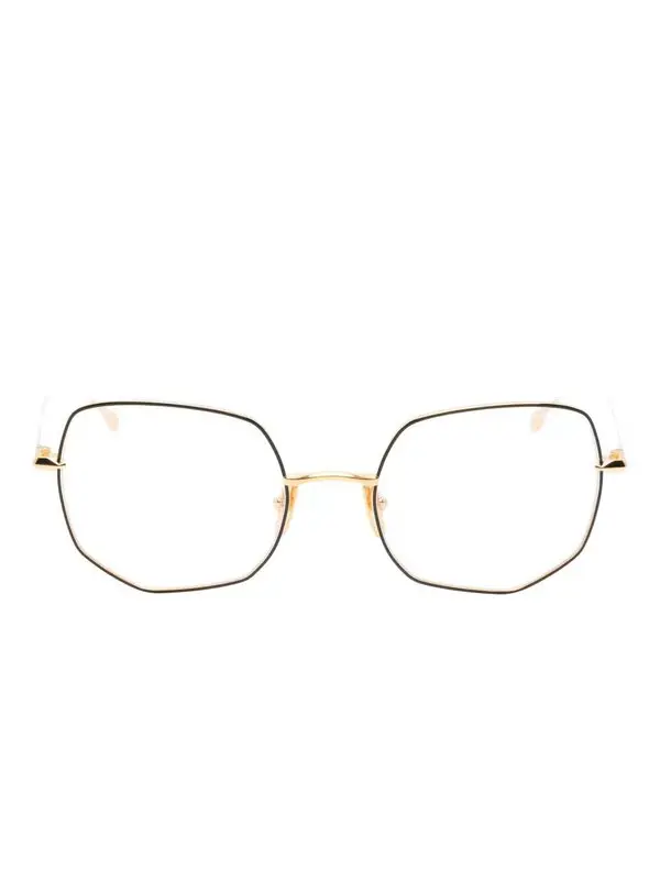 Dita Marea Geometric-frame Glasses - Gold