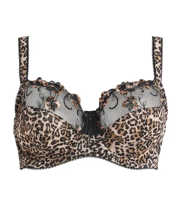 Fantasie Leopard Talia Side-support Bra - Brown