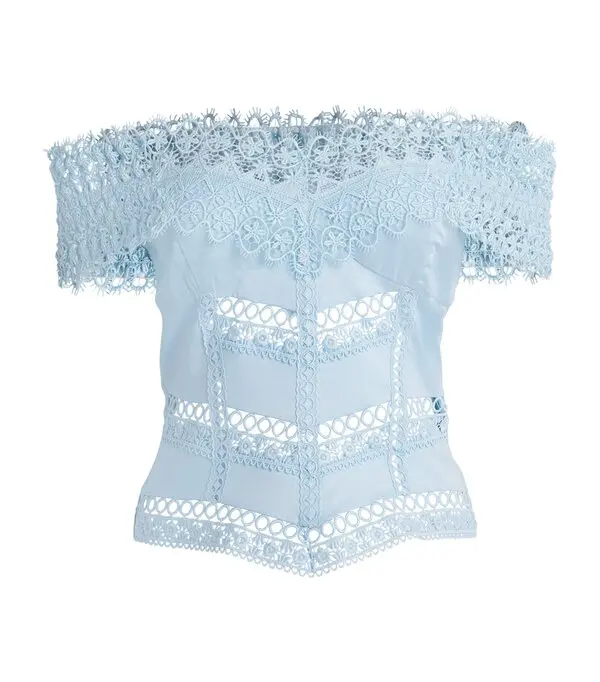 Charo Ruiz Ibiza Cotton Voile Elisette Top