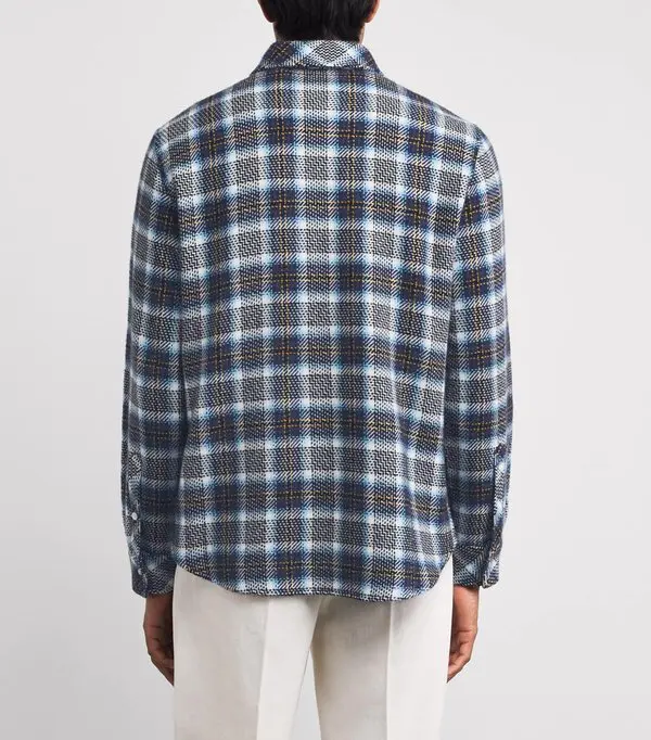 GOD'S TRUE CASHMERE Cashmere Tartan Lightning Storm Shirt
