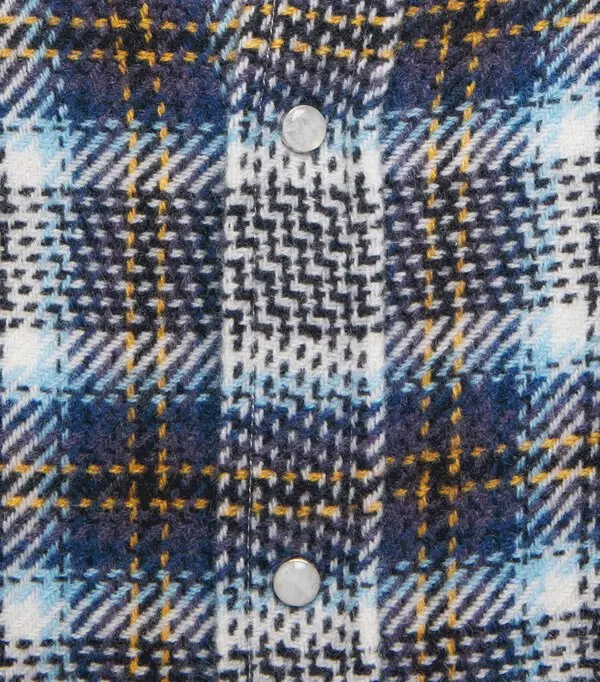 GOD'S TRUE CASHMERE Cashmere Tartan Lightning Storm Shirt