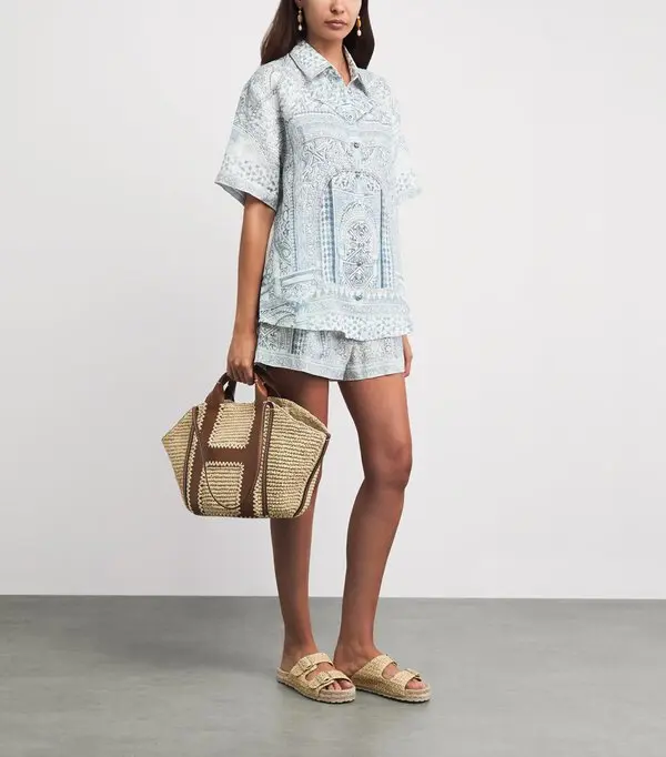 Camilla Linen Printed Shirt
