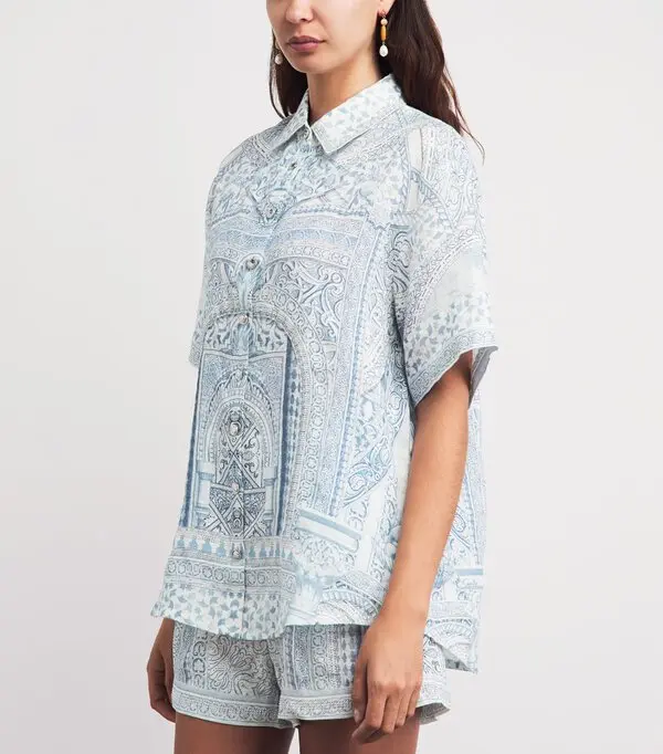 Camilla Linen Printed Shirt