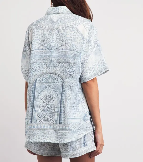 Camilla Linen Printed Shirt