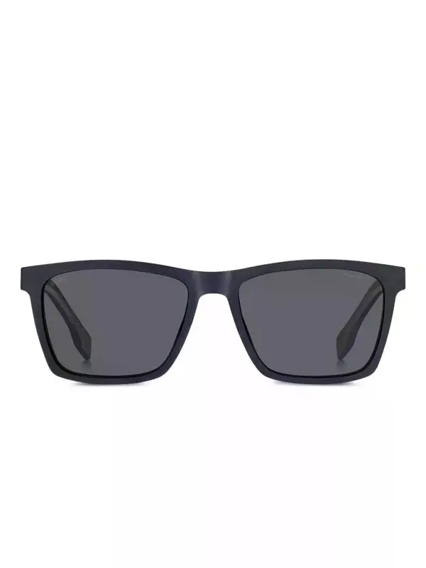 BOSS Clip-on Rectangle Sunglasses Frames - Blue