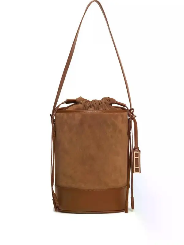 Fabiana Filippi Suede Bucket Bag - Brown