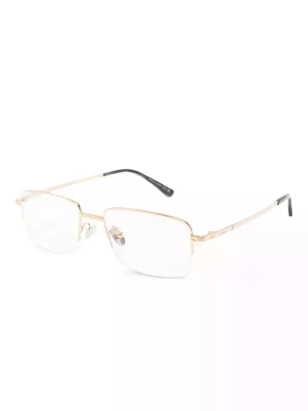 Cartier Rectangle-frame Glasses - Gold