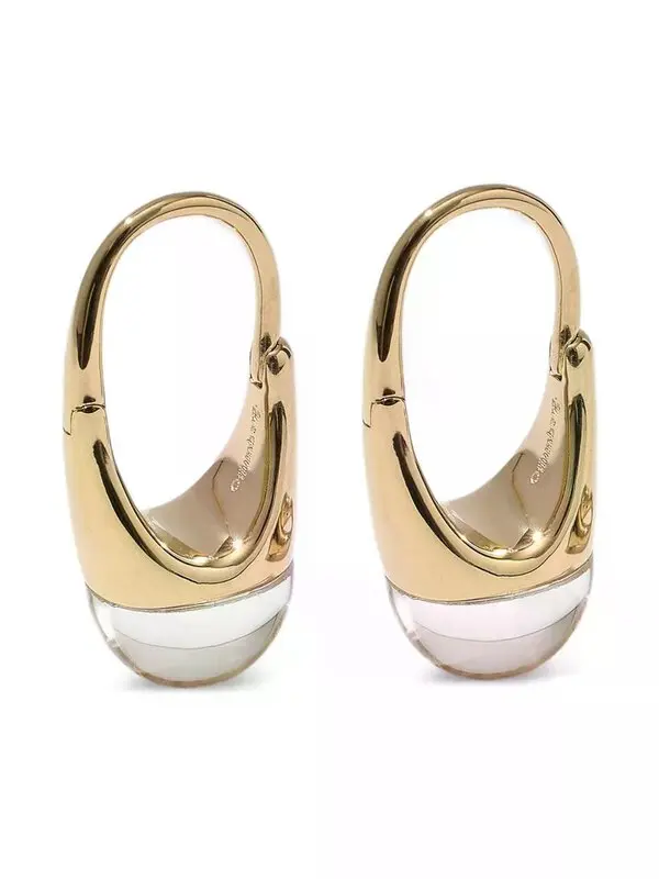 OTIUMBERG 14k Yellow Roscida Quartz Hoop Earrings - Gold