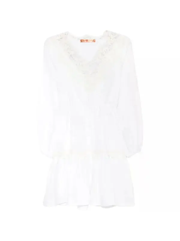 Ermanno Scervino Lace-embellished Mini Dress