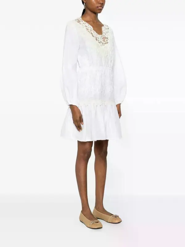 Ermanno Scervino Lace-embellished Mini Dress