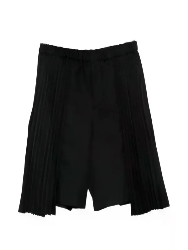 Comme Des Garçons Pleated Shorts - Black
