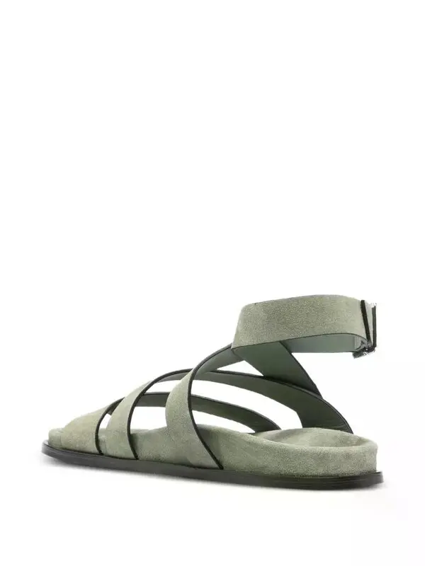 ALOHAS Multi-strap Buckled Sandals - Green