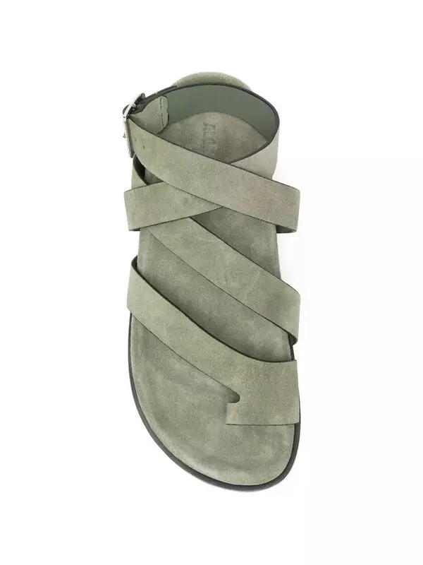 ALOHAS Multi-strap Buckled Sandals - Green