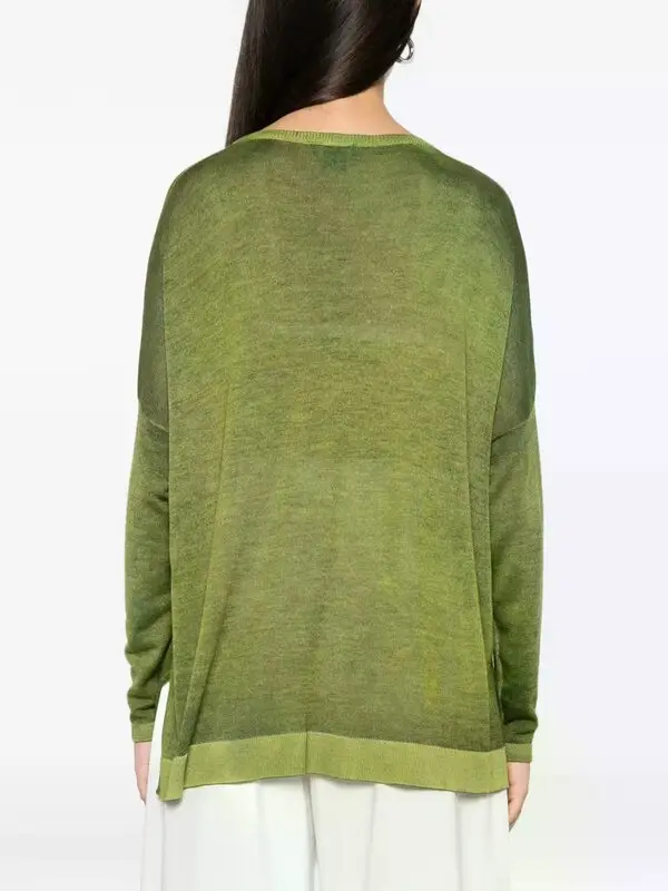 Avant Toi Fine-knit Side-slit Sweater