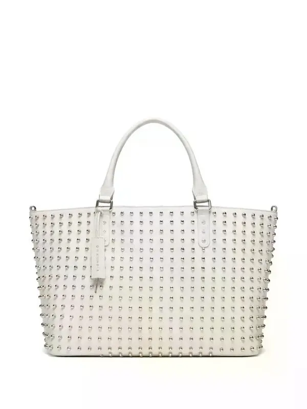 John Richmond Stud-embellished Tote Bag - White