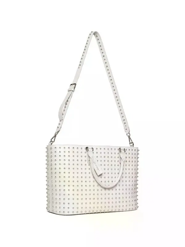 John Richmond Stud-embellished Tote Bag - White