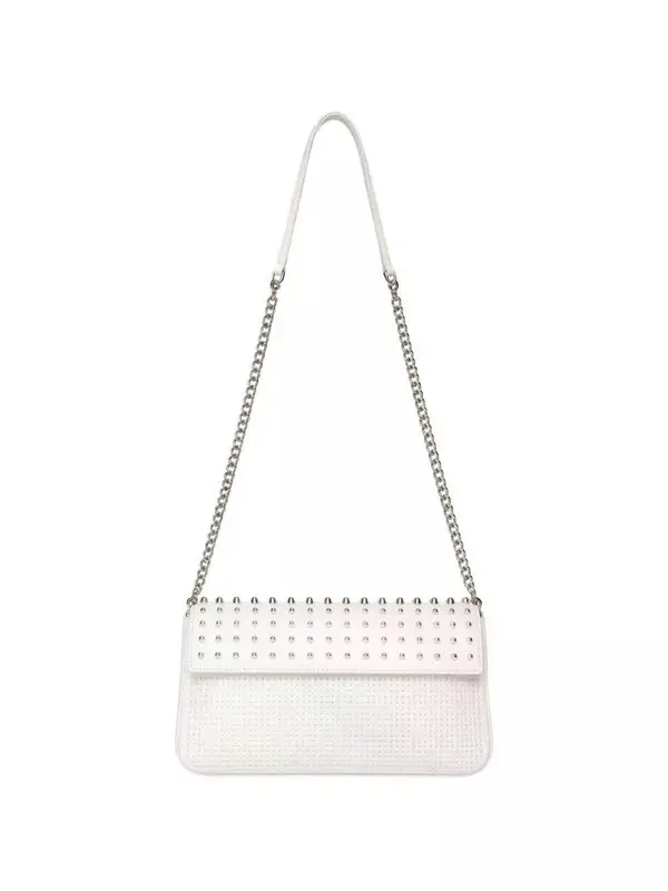 John Richmond Stud-embellished Shoulder Bag - White
