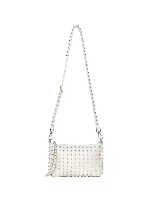 John Richmond Stud-embellished Shoulder Bag - White