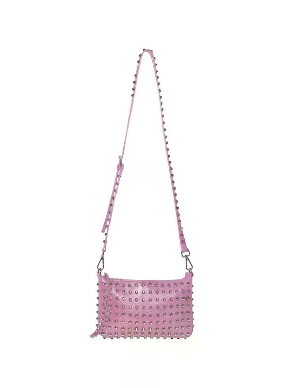 John Richmond Stud-embellished Cross Body Bag - Purple