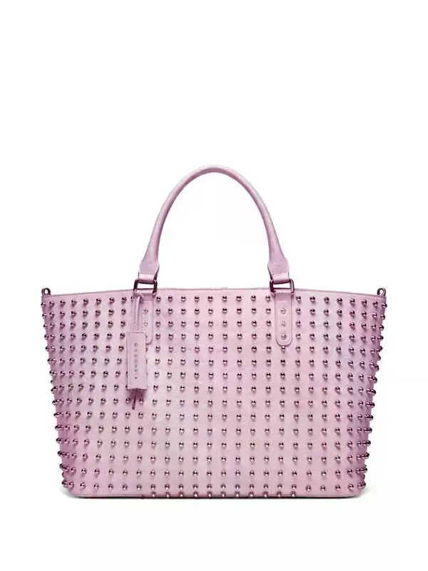 John Richmond Stud-embellished Tote Bag - Pink