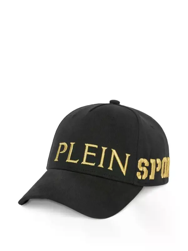PLEIN SPORT Logo-embroidered Baseball Cap - Black