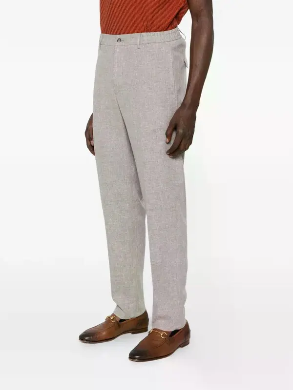 Tagliatore Elasticated-waistband Trousers - Grey