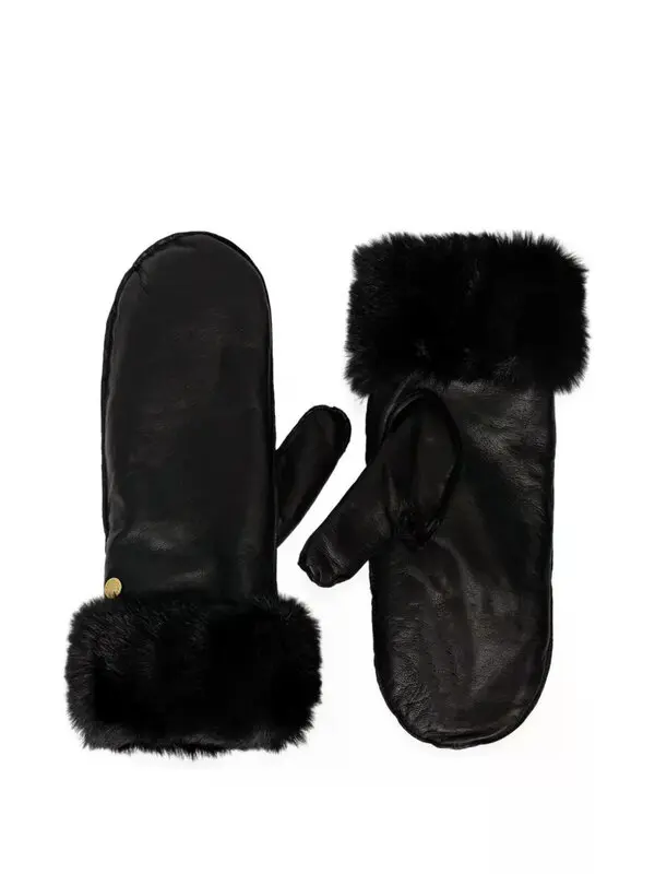 Barbour Button Detail Gloves - Black