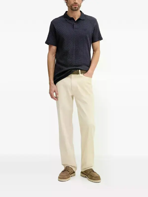 Barbour Westerdale Textured Polo Shirt - Blue