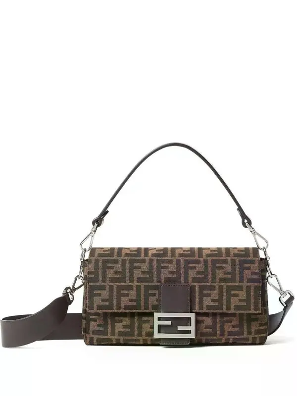 Fendi Baguette® Logo Pattern Tote Bag - Brown