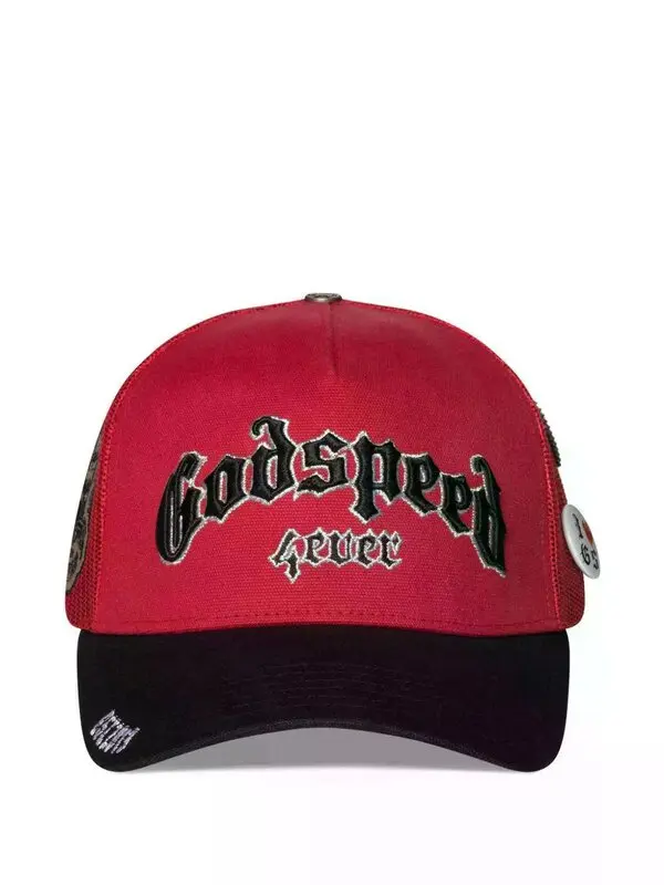 GODSPEED Forever Embroidered Baseball Cap - Red