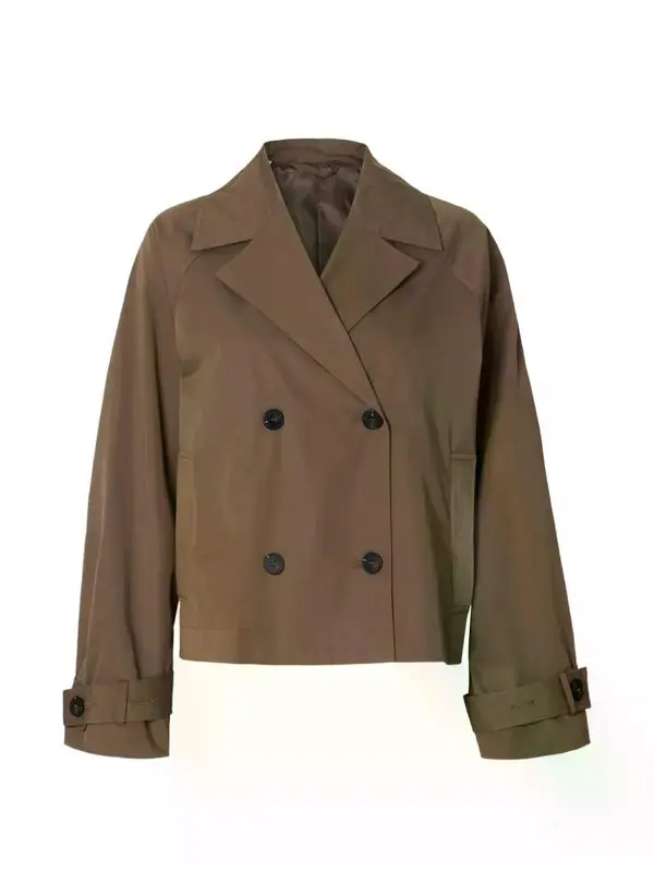 SELECTED Double-breasted Jacket - Brown