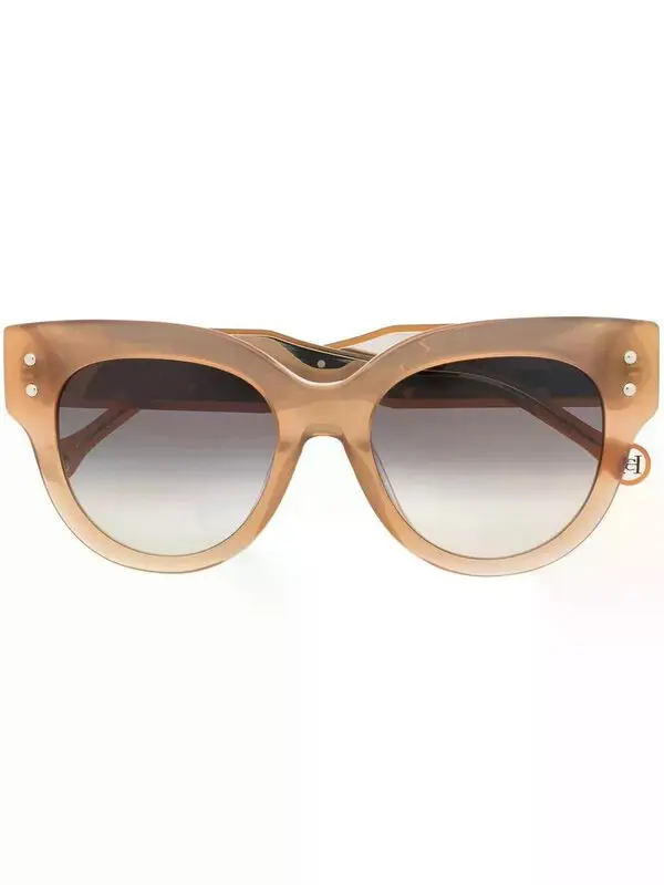 Carolina Herrera Round-frame Sunglasses - Neutrals