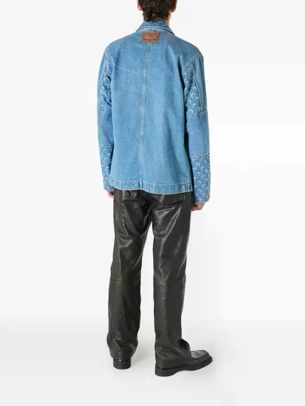 MARINE SERRE Moon-print Denim Jacket