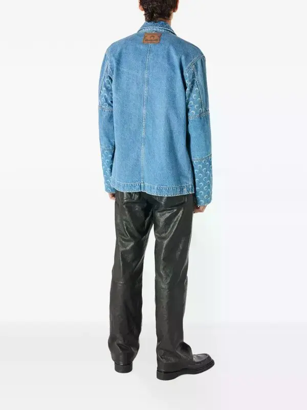 MARINE SERRE Moon-print Denim Jacket