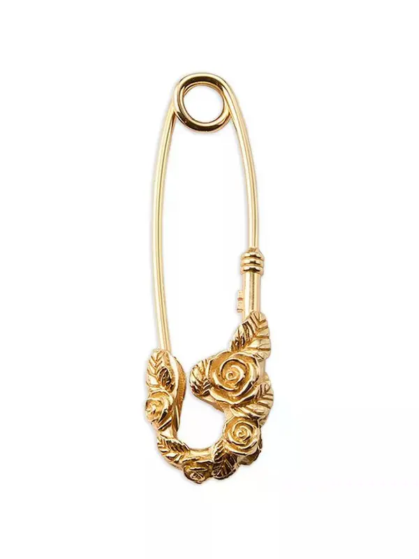 Emanuele Bicocchi Rose Safety-pin Brooch - Gold