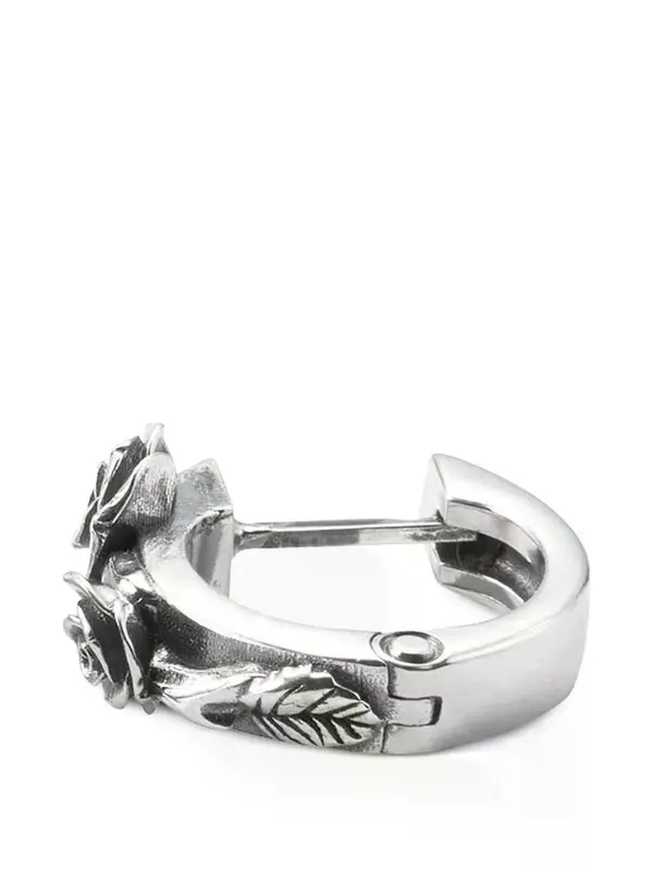 Emanuele Bicocchi Rose Hoop Earring - Silver