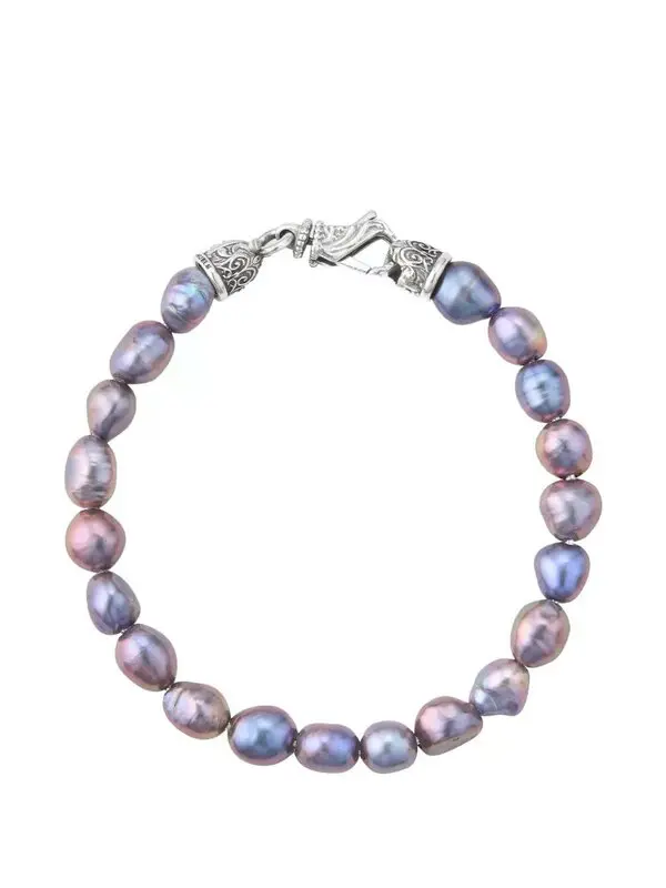 Emanuele Bicocchi Baroque Pearl Bracelet - Silver