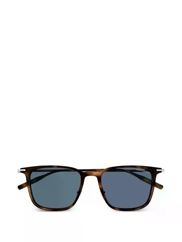 Montblanc Square-frame Sunglasses - Brown