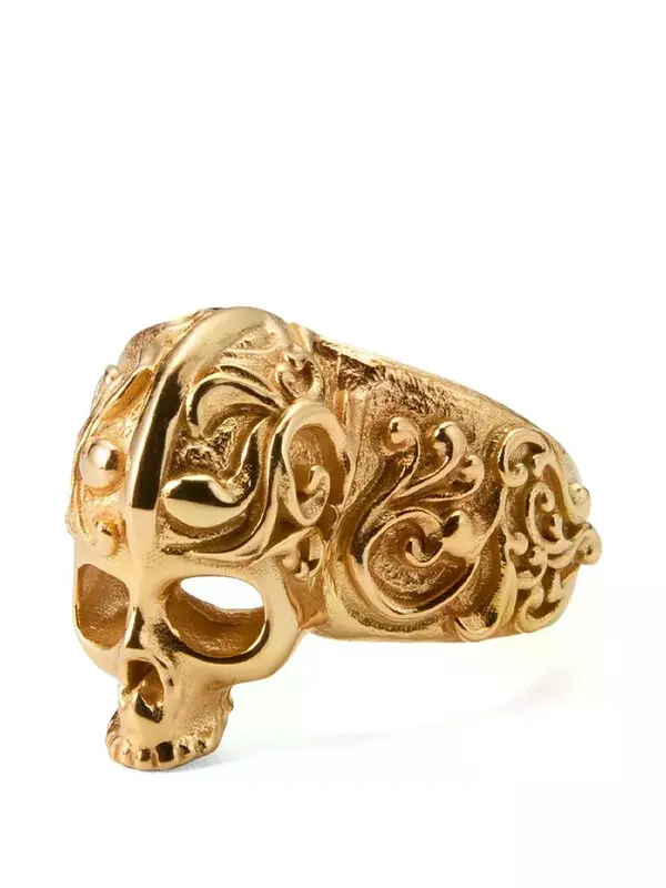 Emanuele Bicocchi Large Skull Ring - Gold