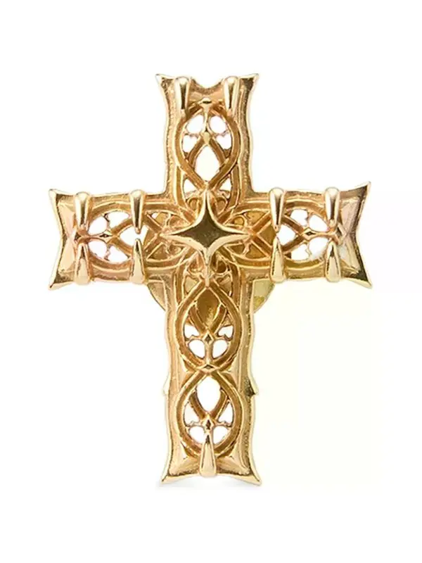 Emanuele Bicocchi Notre-dame Cross Brooch - Gold