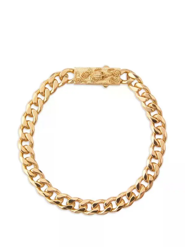 Emanuele Bicocchi Skull Box-clasp Chain Bracelet - Gold