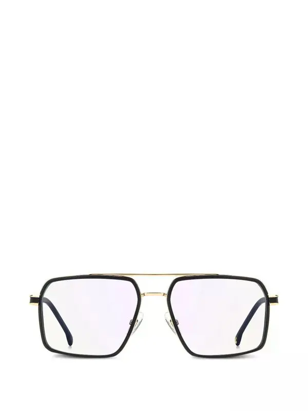 Carrera Eyewear 1146 Double-bridge Geometric-frame Glasses - Black