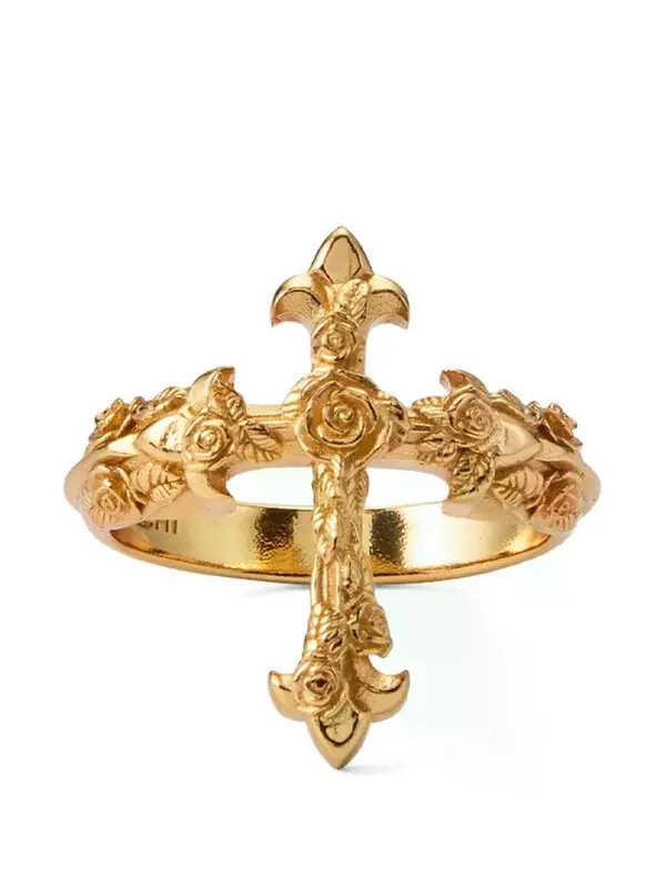 Emanuele Bicocchi Fleury Cross Ring - Gold