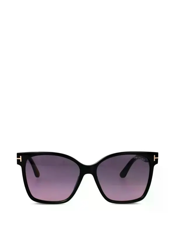 TOM FORD Geometric-frame Sunglasses - Black