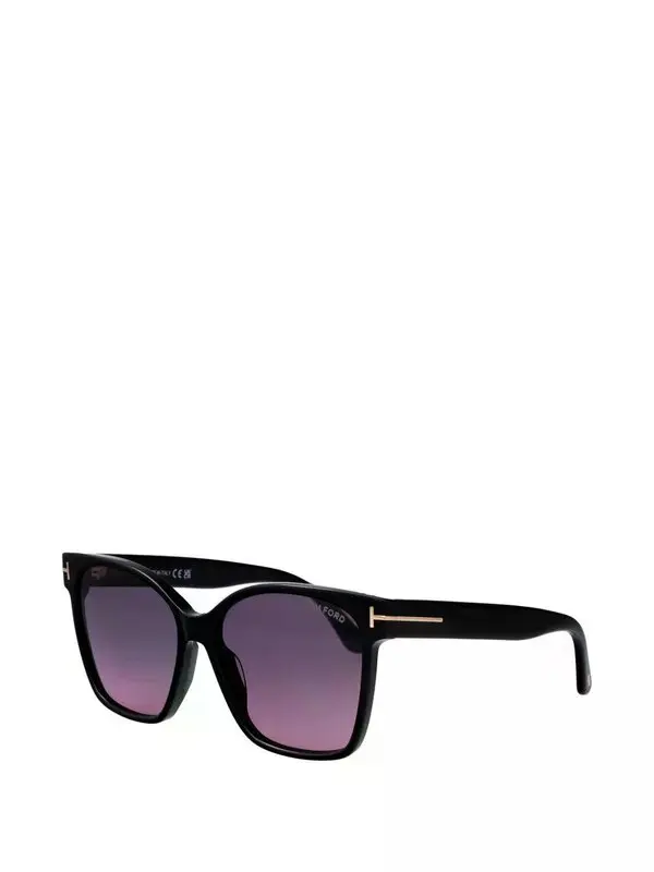 TOM FORD Geometric-frame Sunglasses - Black