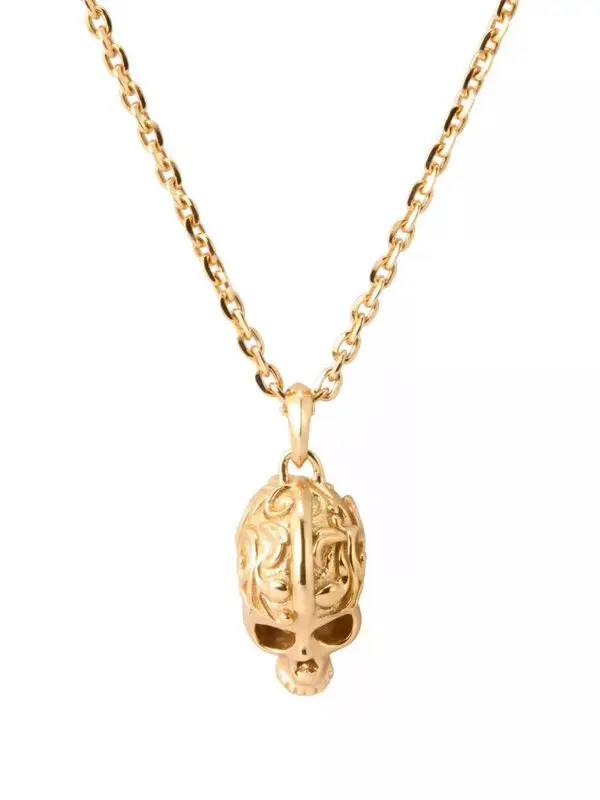 Emanuele Bicocchi Large Skull Necklace - Gold