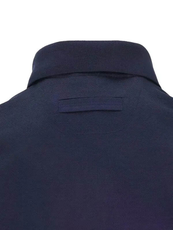 Zegna Short-sleeve Piqué Polo Shirt - Blue